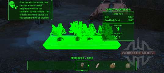 Working Food Planters pour Fallout 4