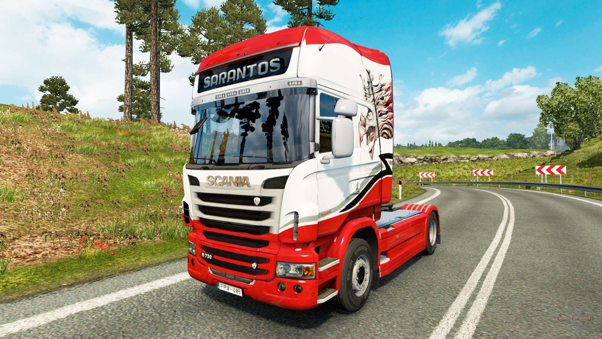 Sarantos Transport Skin F r Den Scania Truck F r Euro Truck Simulator 2