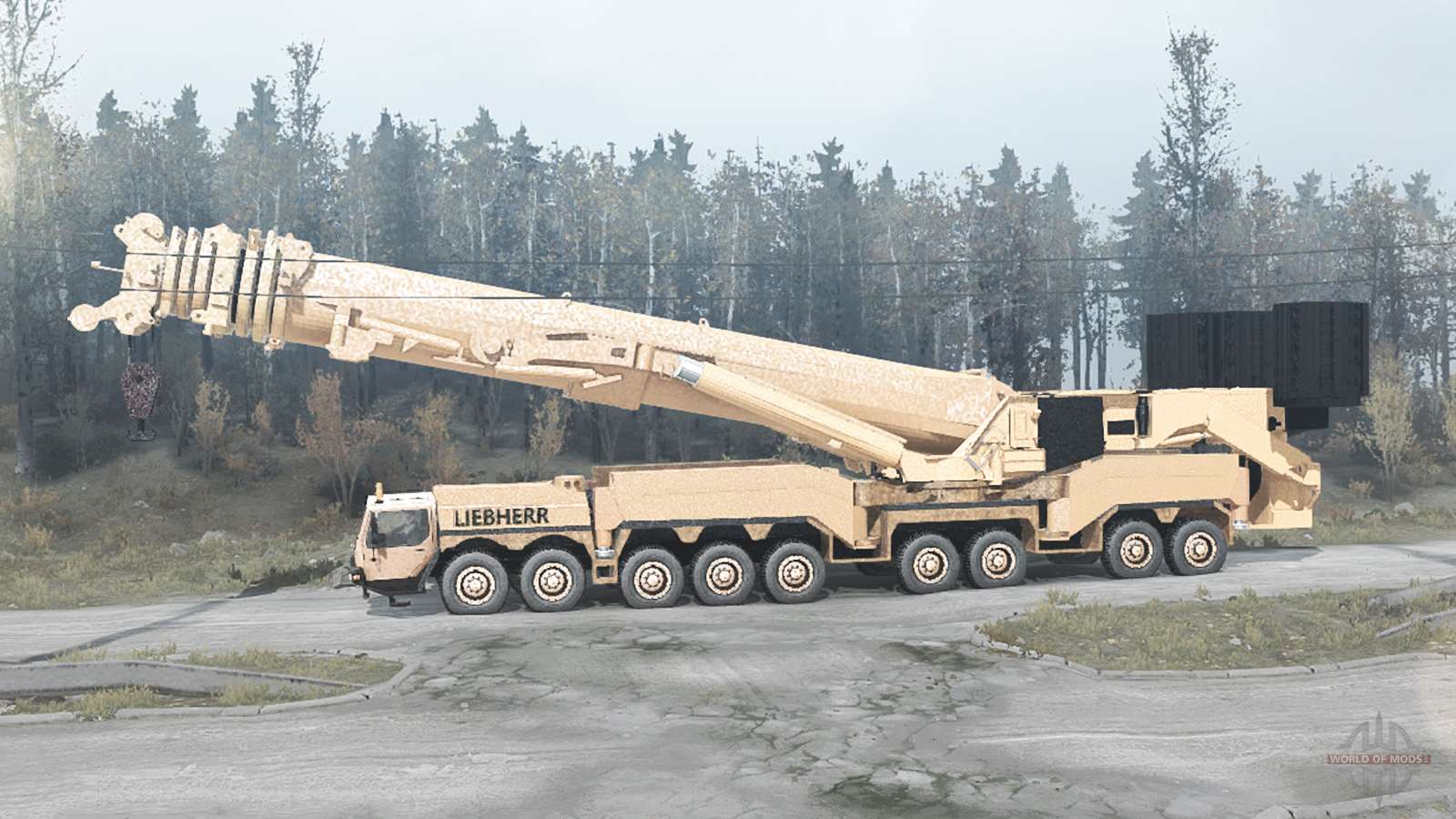 Liebherr LTM 11200 9 1 Pour MudRunner Liebherr LTM 11200 9 1 Pour MudRunner