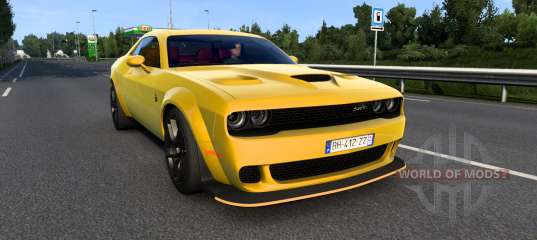 Dodge Challenger SRT Hellcat Widebody (LC) 2018 pour Euro Truck Simulator 2